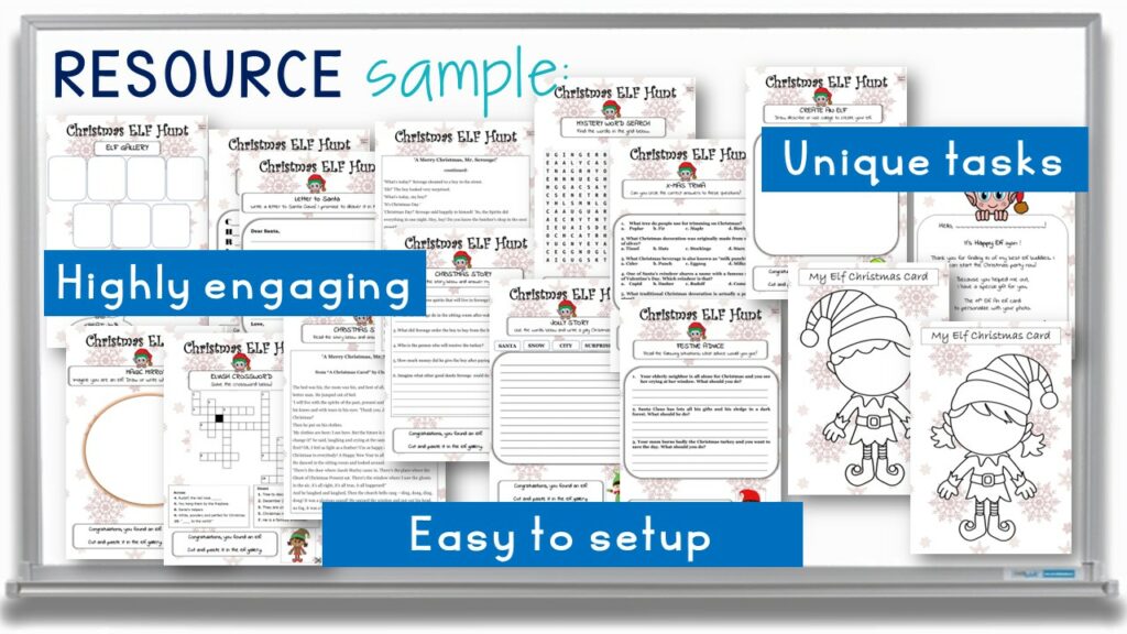 Christmas Escape Room Activities - Elf Hunt Game PRINT-DIGITAL - Made ...