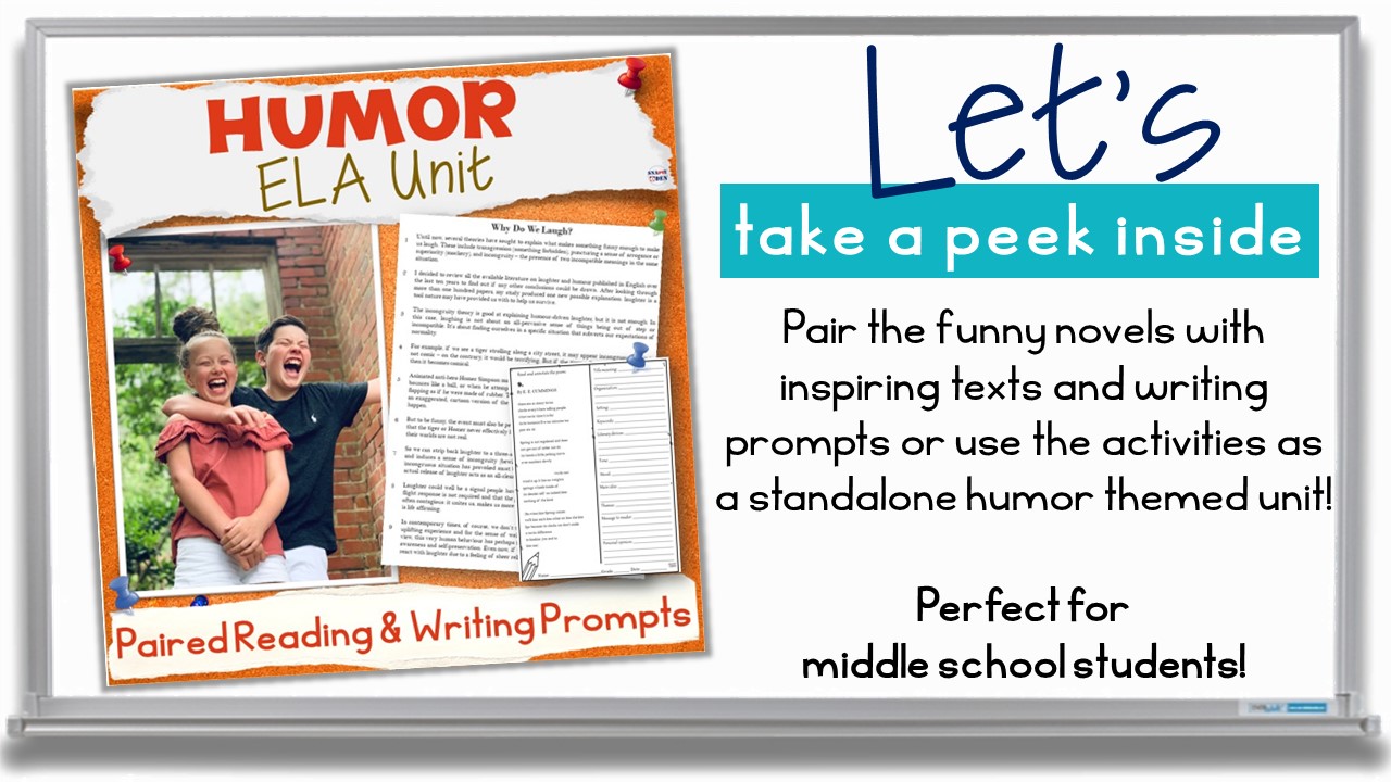Humor Unit - Bell Ringers, Paired Reading Texts, Writing Prompts | Made ...