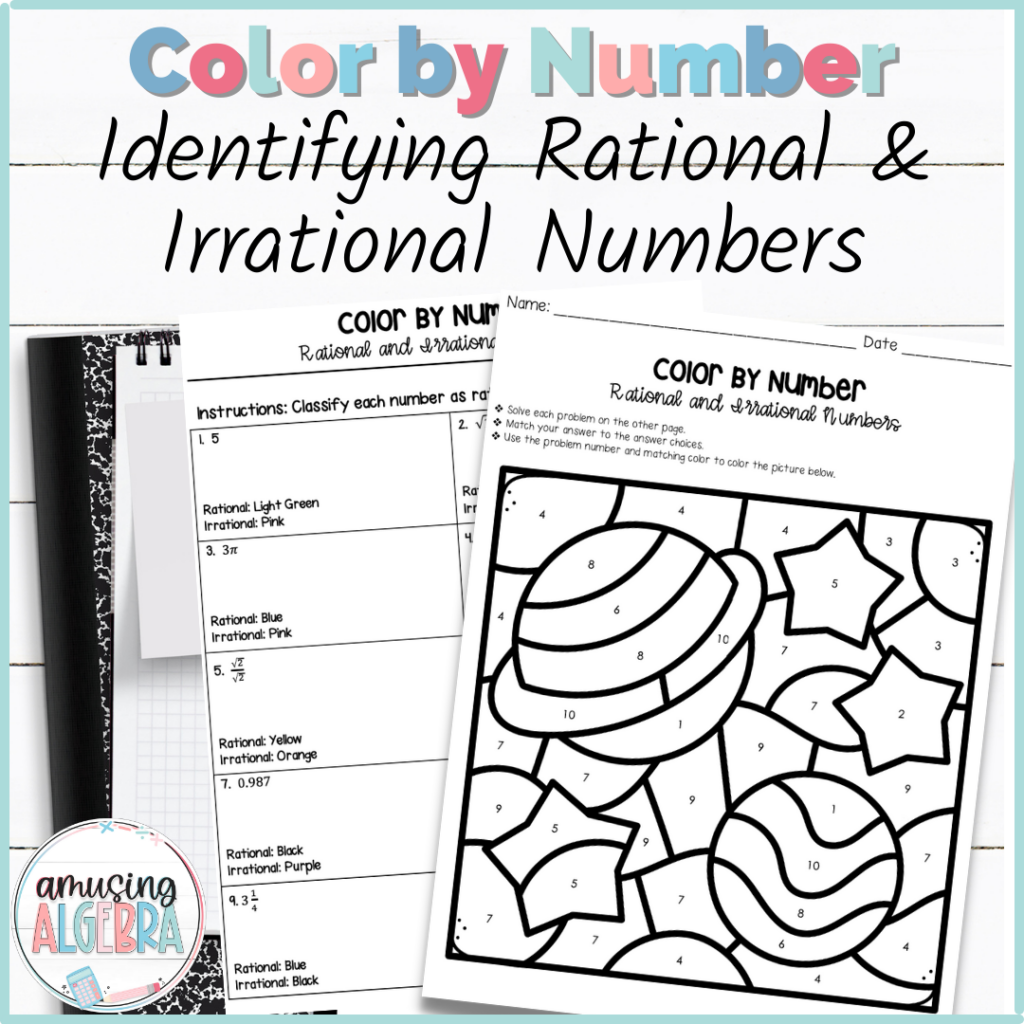 Identifying Rational and Irrational Numbers Coloring Activity | Made By ...