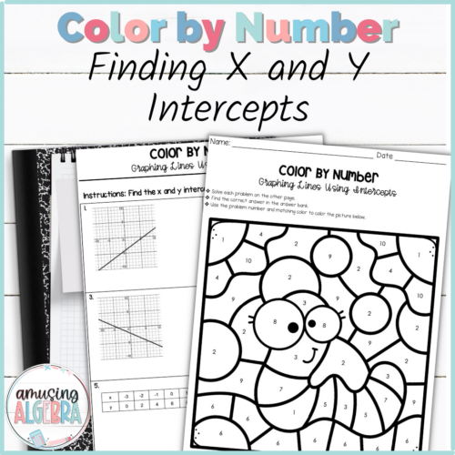 Finding X and Y Intercepts of Lines Coloring Activity | Made By Teachers