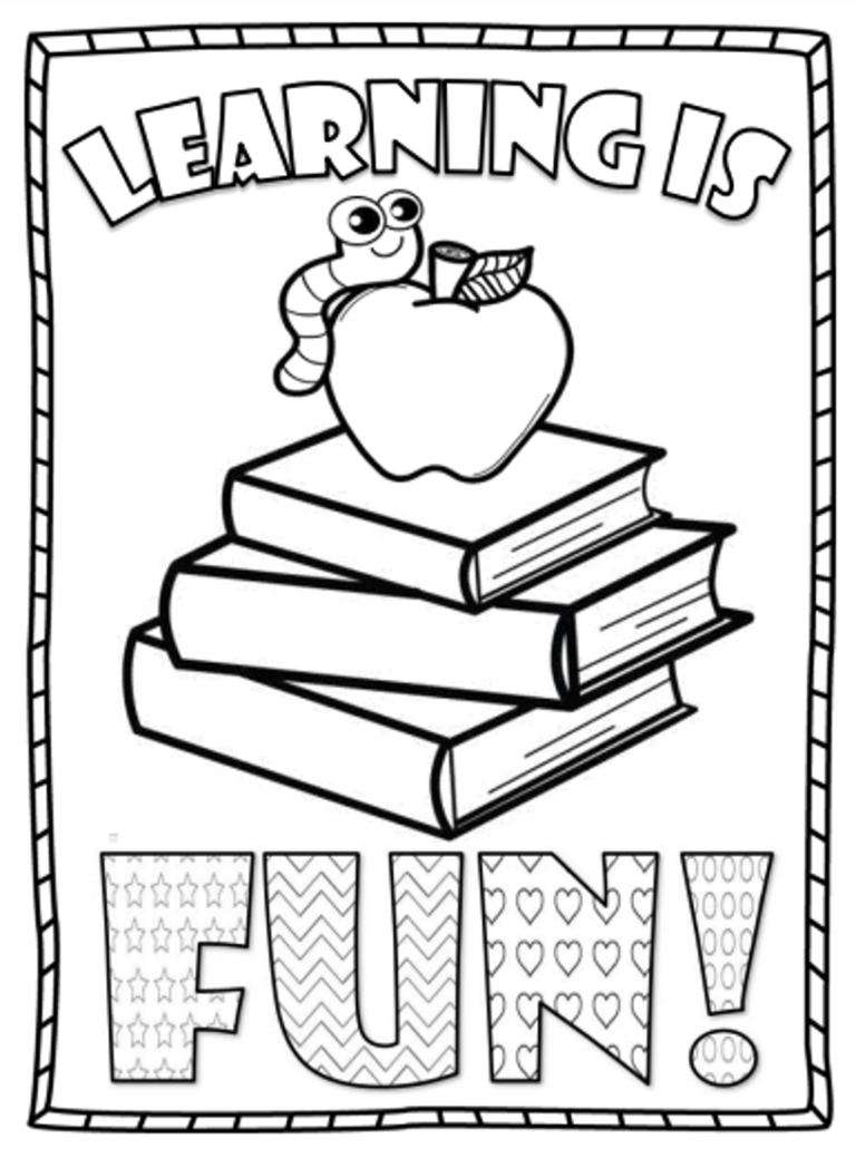 Back To School Coloring Pages | Made By Teachers