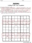 Solving Multi-Step Linear Equations Sudoku Puzzle - Made By Teachers