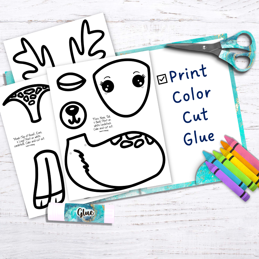 Deer Craft | Forest Woodland Animal Craft | Fall Craft | State Symbols ...