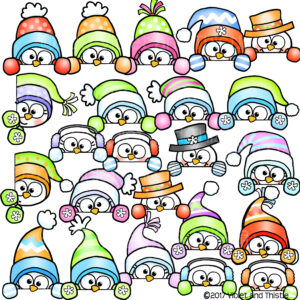 Snowman Clipart Snowmen Page Topper Clip Art Super Cute Frosty Peeking ...