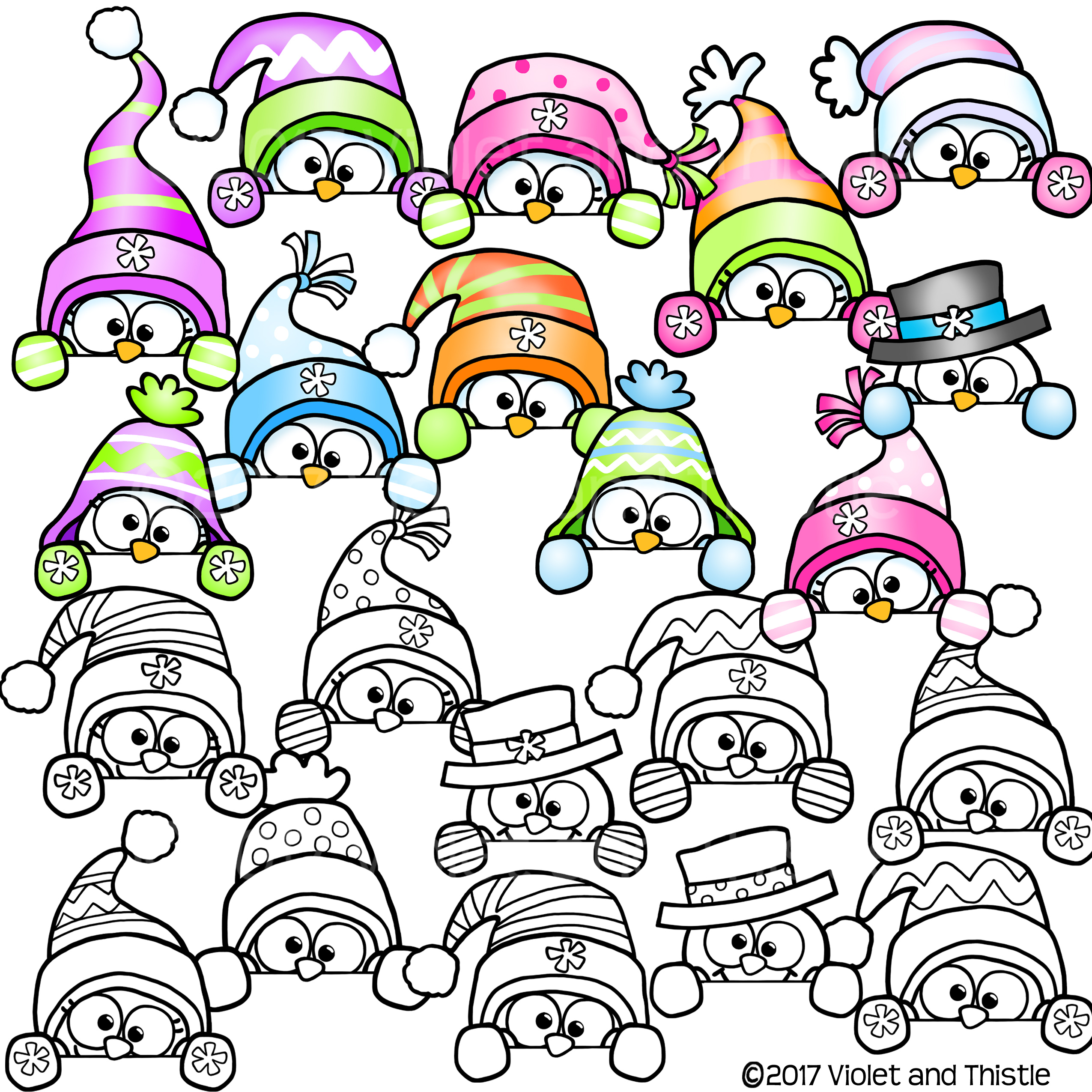 Snowman Clipart Snowmen Page Topper Clip Art Super Cute Frosty Peeking ...