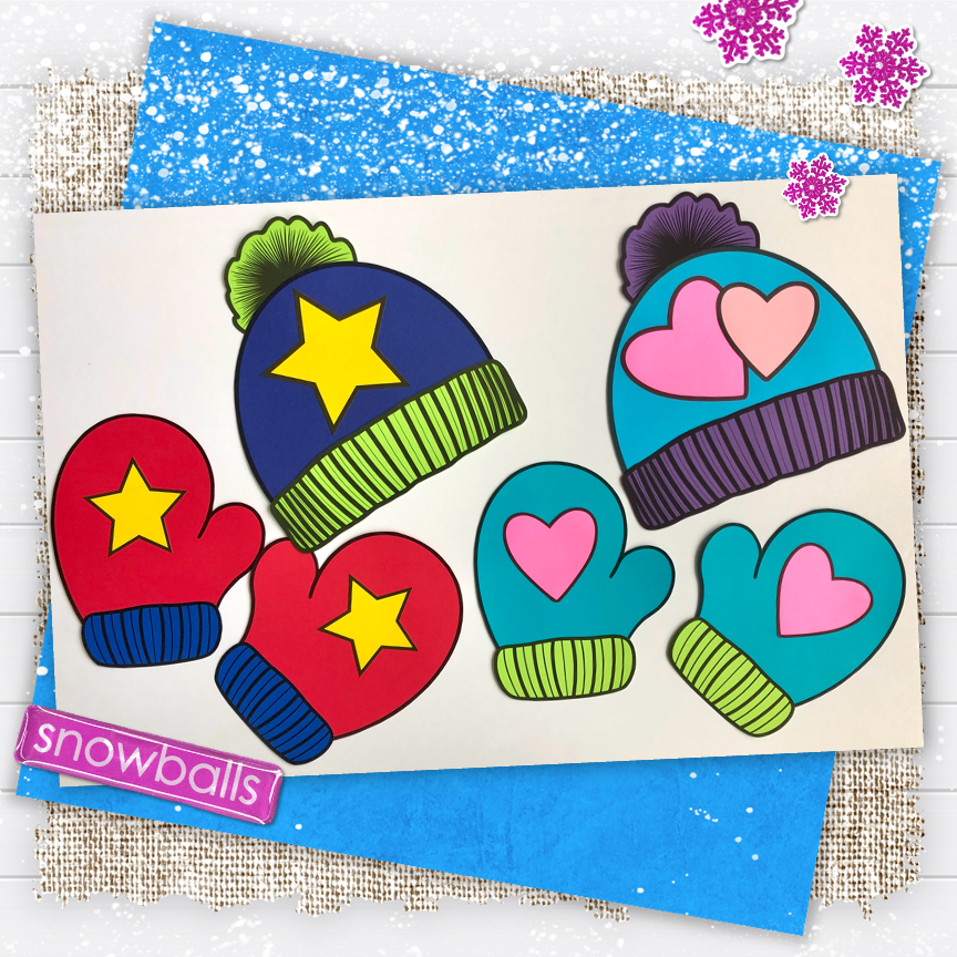 Winter Hat AND Mittens Craft | Made By Teachers