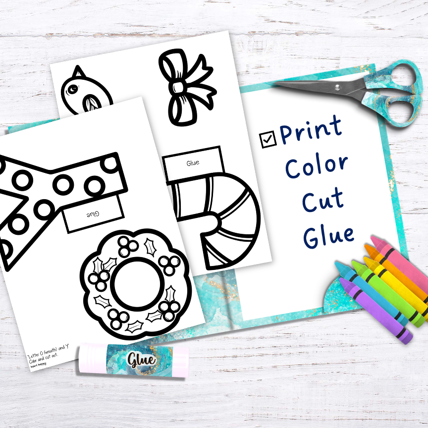 Winter Holiday Joy Sign Craft and Writing Prompts | Christmas Craft ...