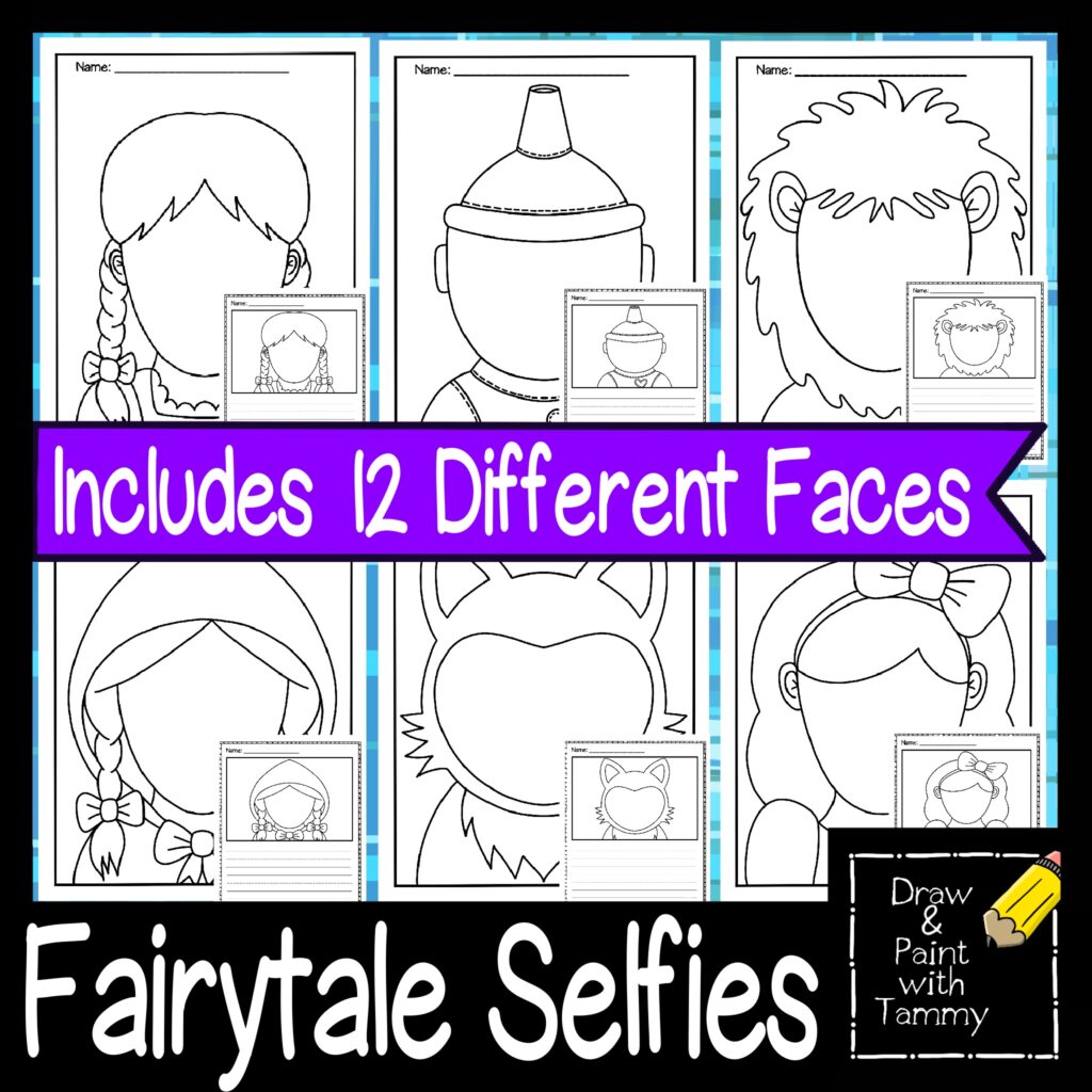 Fairytale Selfies Finish the Portrait Draw and Write Printable Art Sub ...