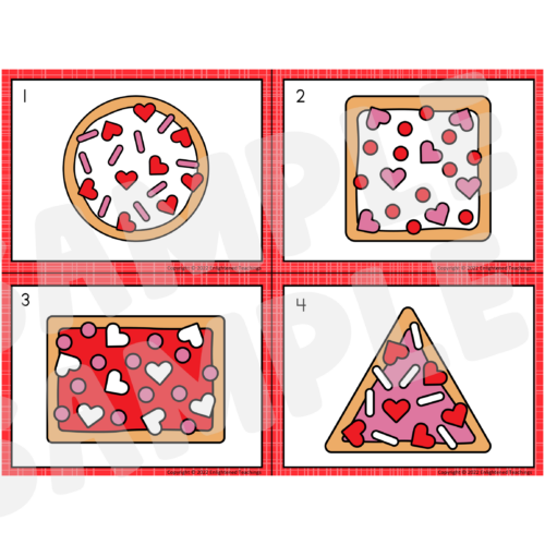 Cookie 2D Shapes Cookie Edition Write the Room Task Cards | Made By ...