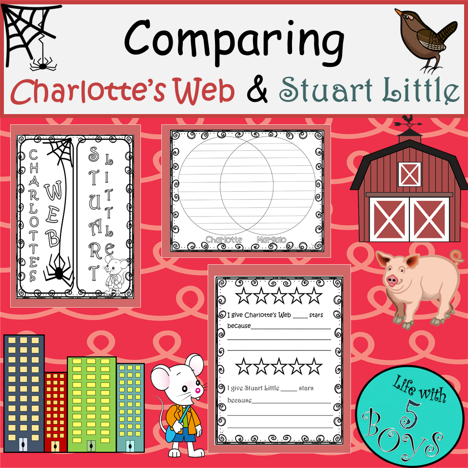 Comparing Charlotte's Web and Stuart Little Activities and Novel Study ...