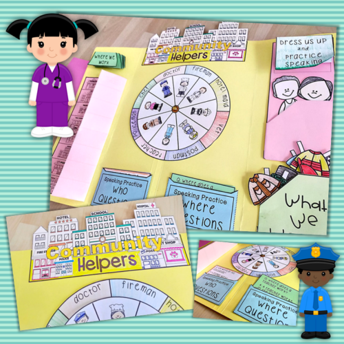 Community Helpers - Jobs Interactive Lapbook | Made By Teachers