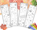 PDF Fall Bookmarks Color Your Own | Printable Bookmark Templates for ...