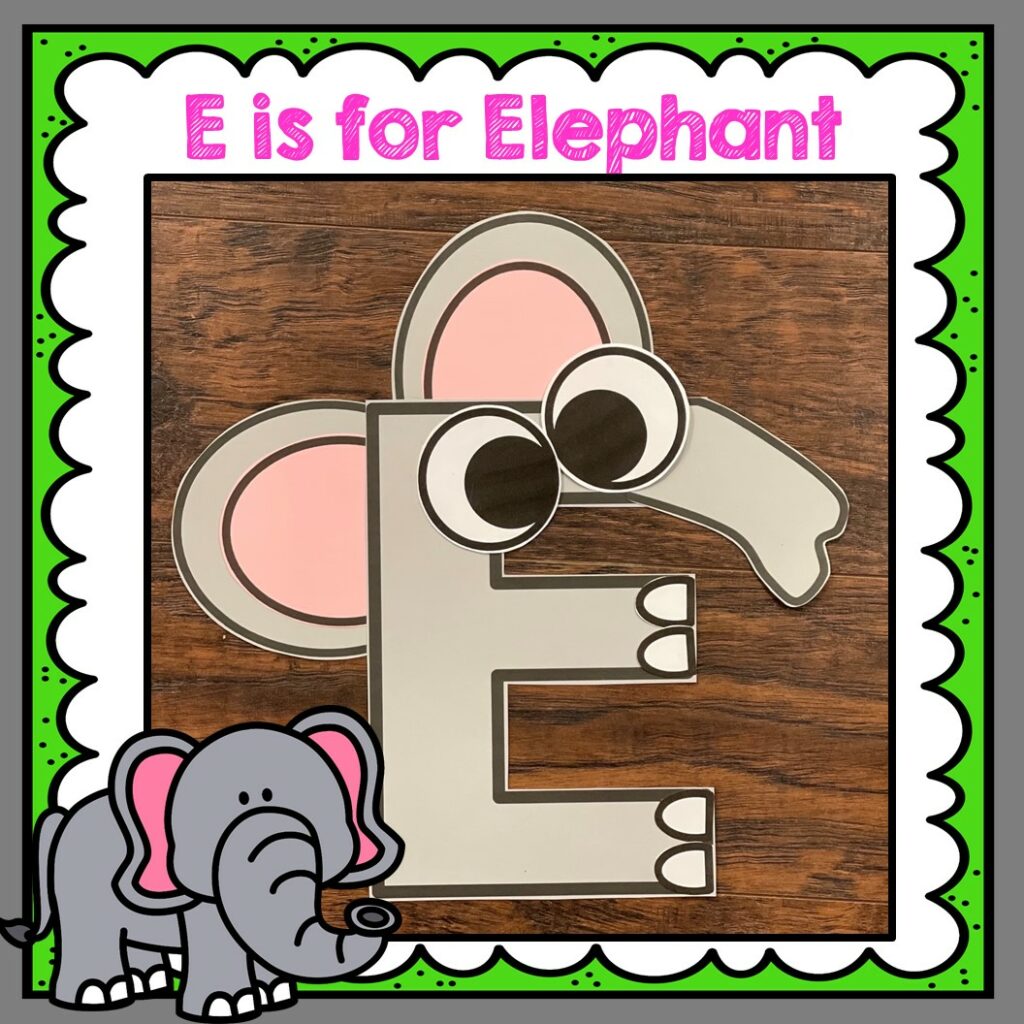 Letter E Craft, Ee is for Elephant, Elephant Craft | Made By Teachers