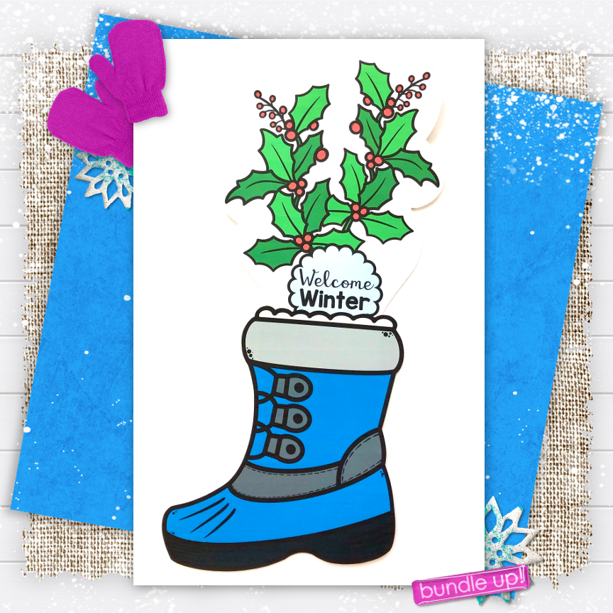 Winter Craft | Holiday Craft | Holly in Snowboots | Made By Teachers