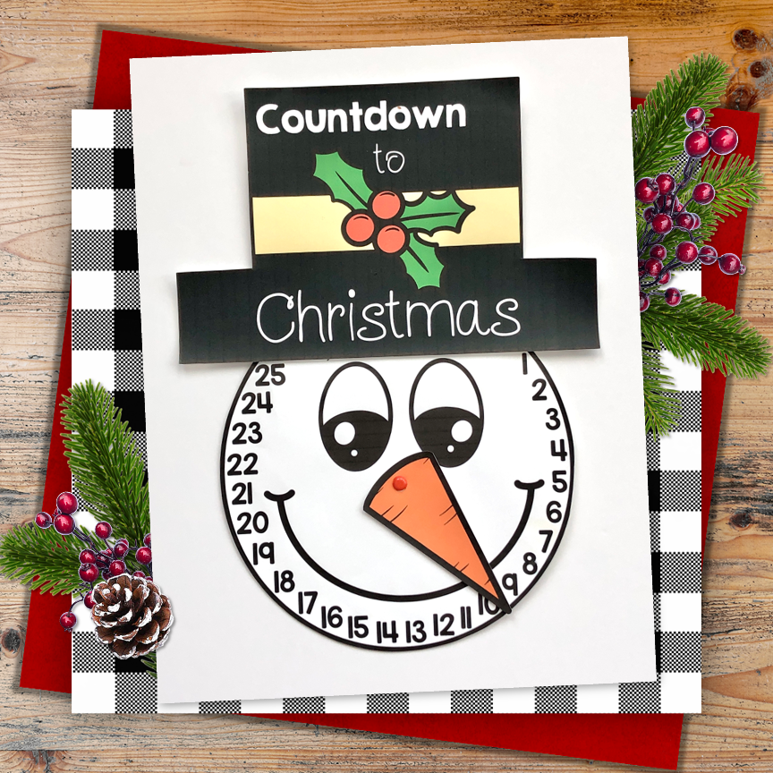 Snowman's Countdown to Christmas Craft | Made By Teachers