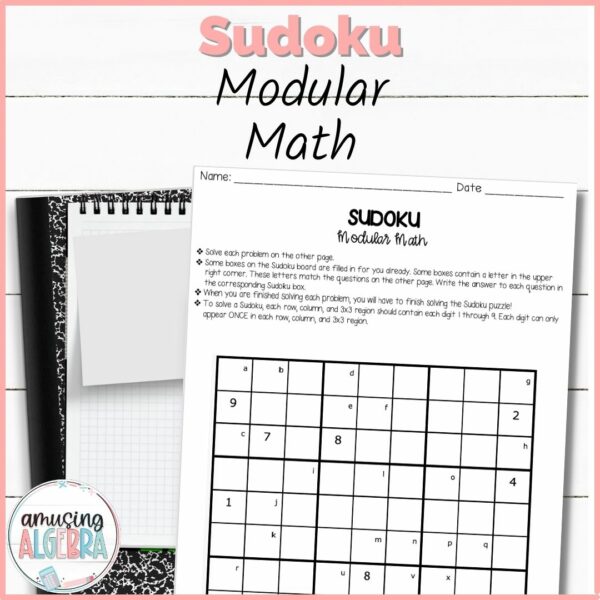 Modular Arithmetic Sudoku Puzzle | Made By Teachers