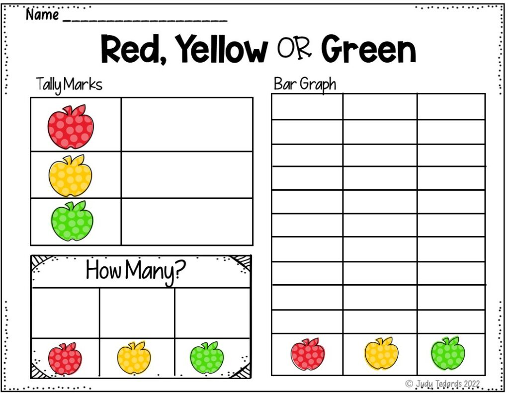 The Apple Tree {Pocket Chart Poem and Graphing Activity} | Made By Teachers