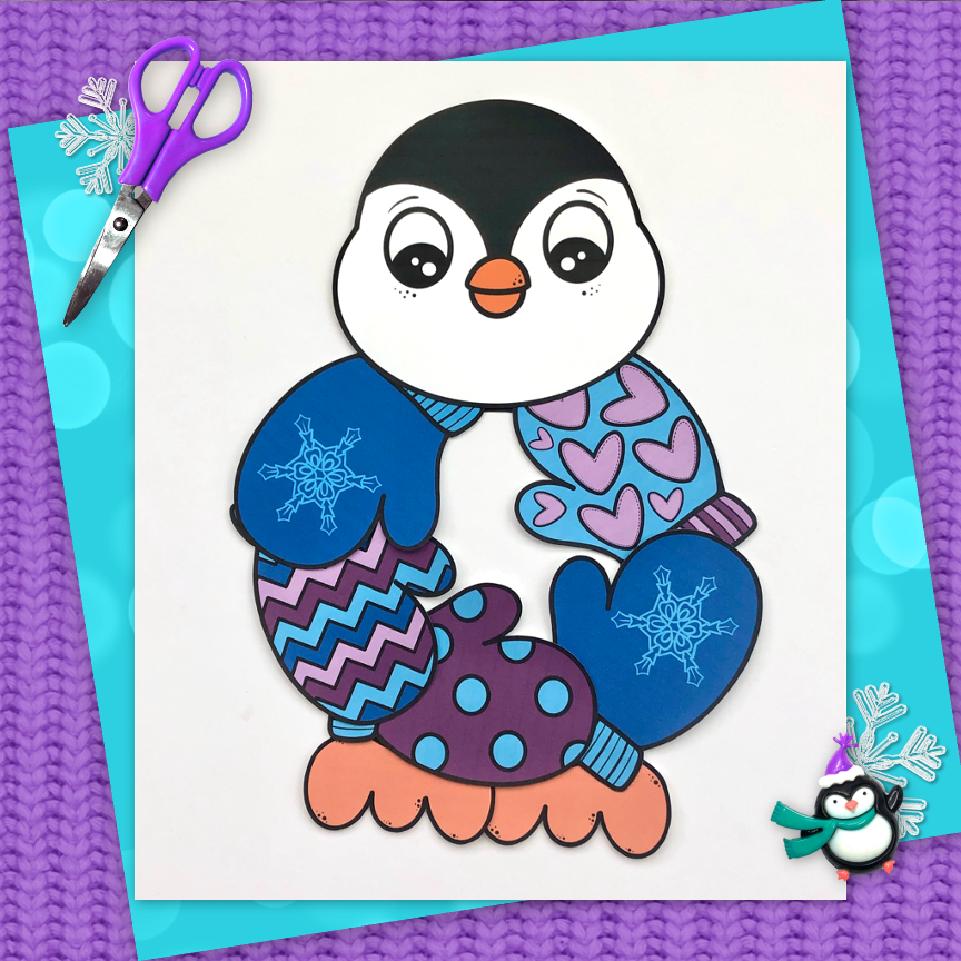 Winter Wreath Craft | Penguin Craft | Writing Prompt | Acrostic Poem ...