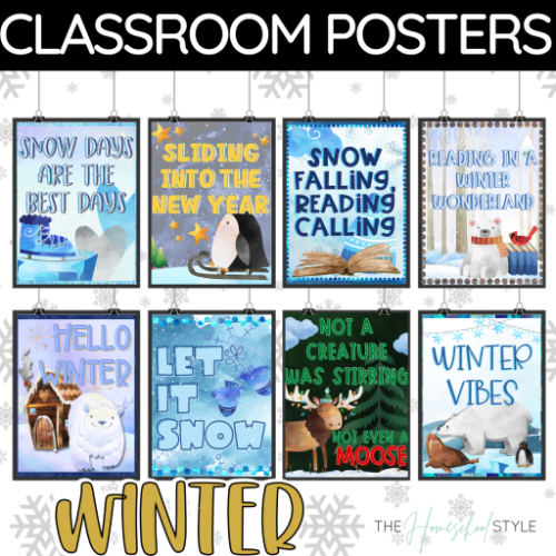 Winter & Holiday Classroom Decor Posters & Quotes | Made By Teachers