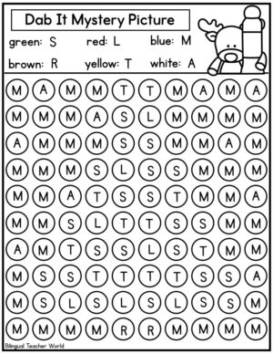 Christmas Mystery Pictures | Dab a Dot Activities | Made By Teachers