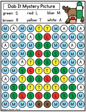 Christmas Mystery Pictures | Dab a Dot Activities | Made By Teachers