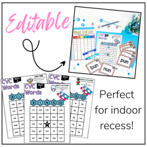 Winter CVC Word BINGO Cards - No Prep Printable & Editable - Made By ...