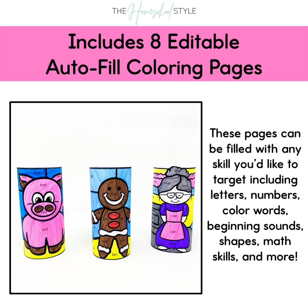 The Gingerbread Man Story Activities - Editable 3D Color By Code | Made ...