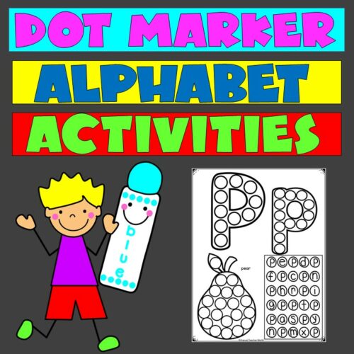 Alphabet with Dot Markers | Made By Teachers