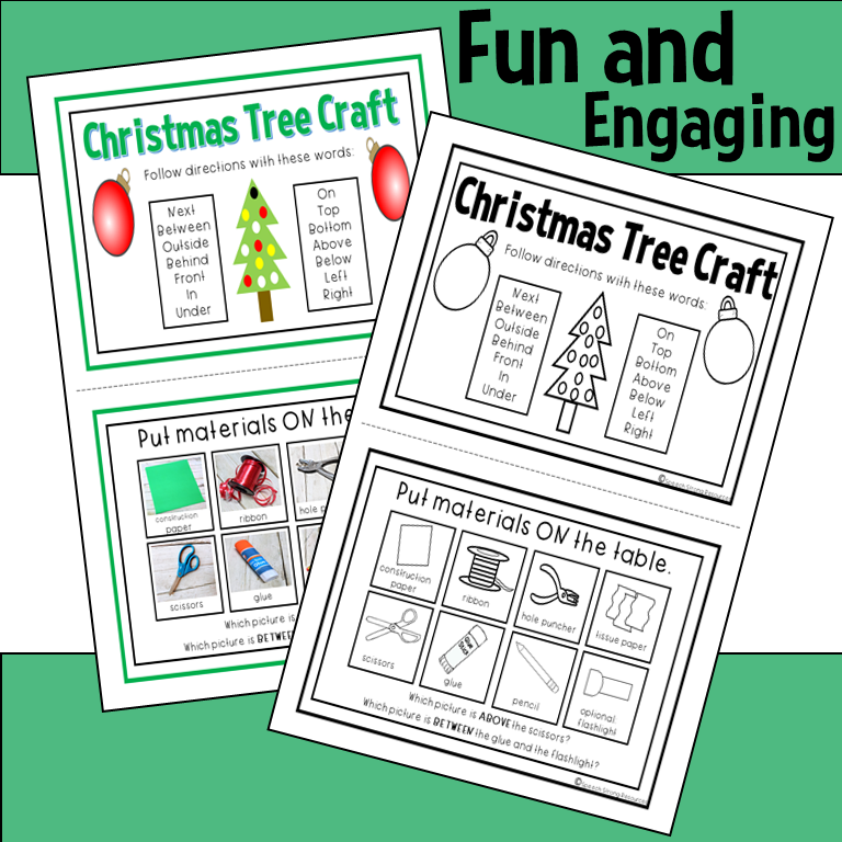 Following Directions at Christmas in Speech Therapy | Made By Teachers