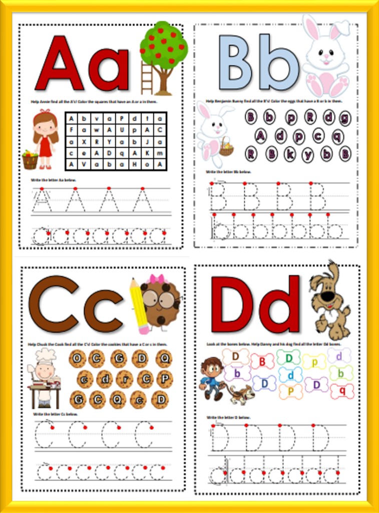 Alphabet Fun Letter Recognition and Tracer Pages (Letters A-Z) | Made ...