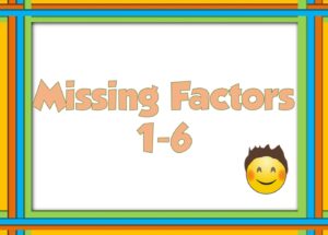Missing Factors 1-6 Boom Cards | Made By Teachers
