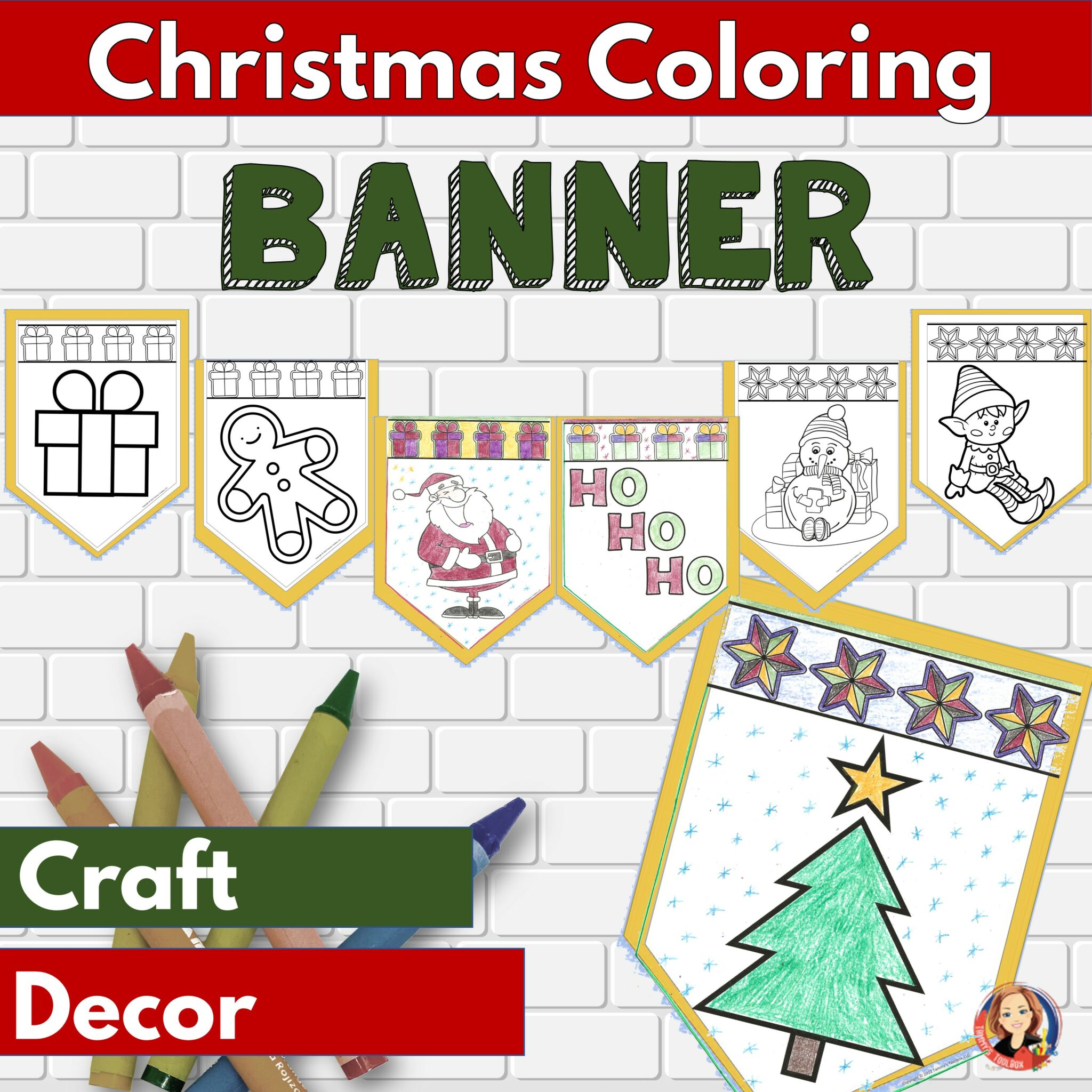 Printable Christmas Coloring Pages to Make Your Own Holiday Decor ...