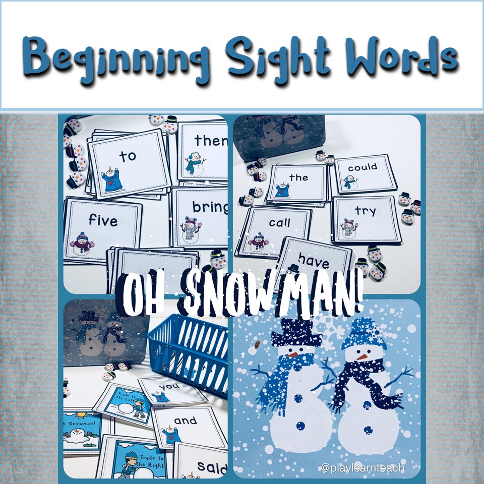 Sight Words Activities Winter Kindergarten Card Game | Made By Teachers