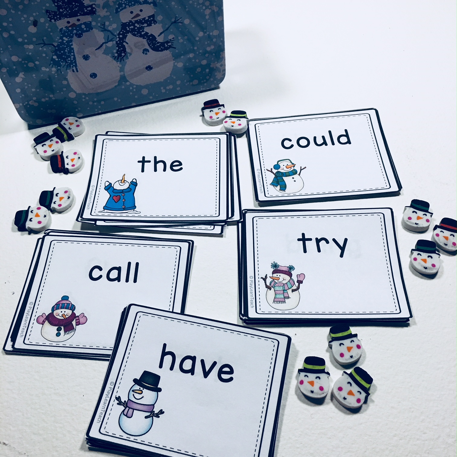 Sight Words Activities Winter Kindergarten Card Game | Made By Teachers