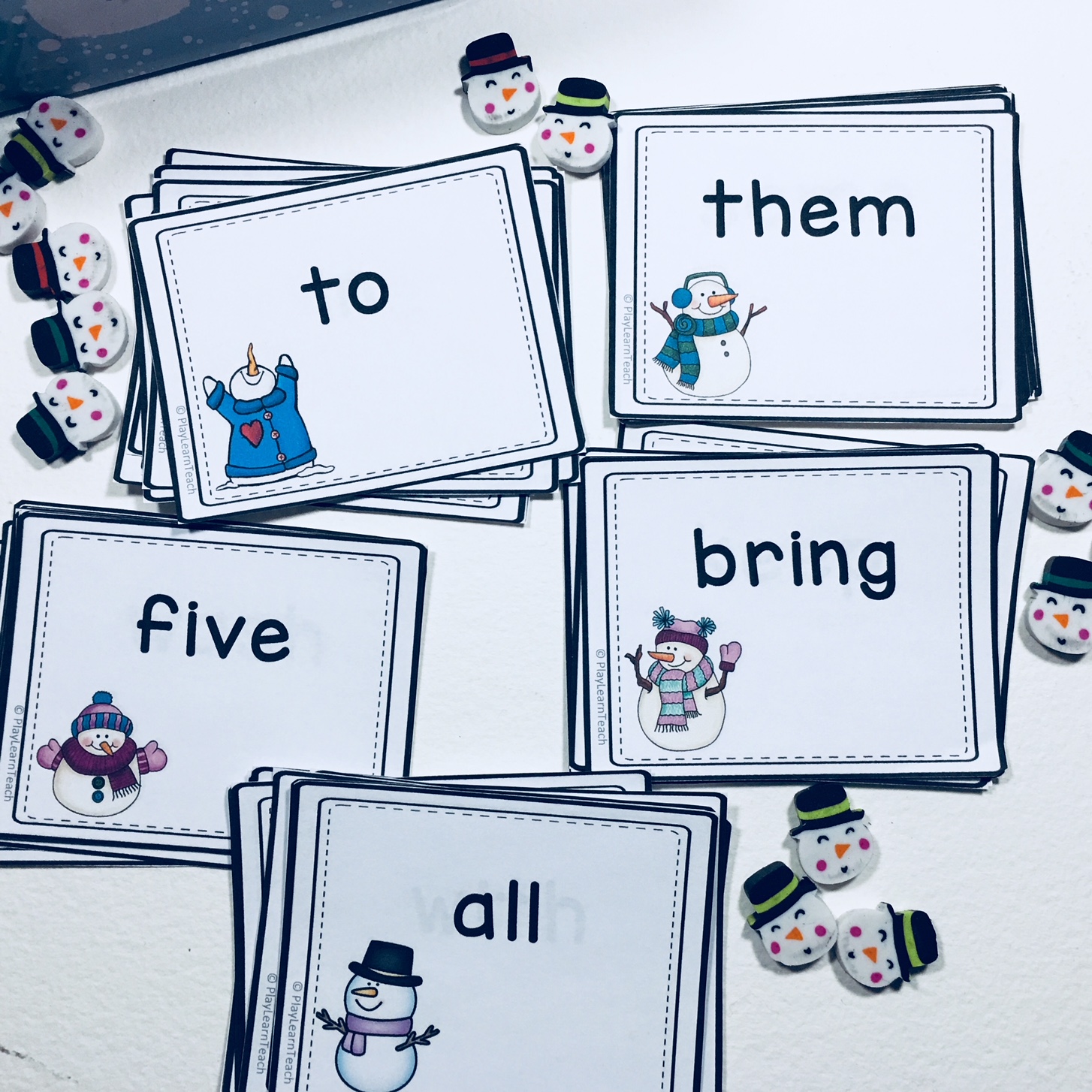 Sight Words Activities Winter Kindergarten Card Game | Made By Teachers