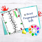 Christmas Lights Finger Painting Keepsake Craft | Made By Teachers