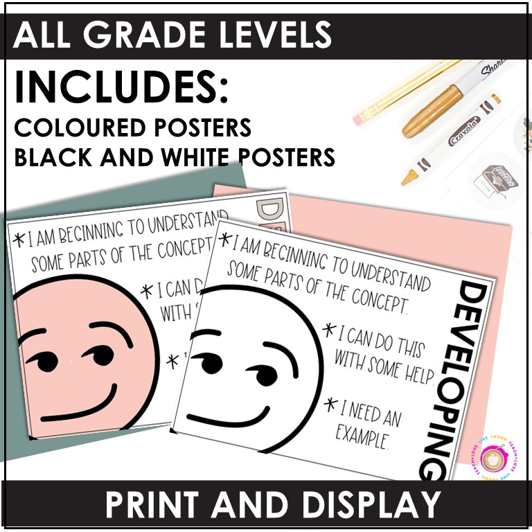 Levels of Understanding | Boho Self-Assessment Posters | Made By Teachers