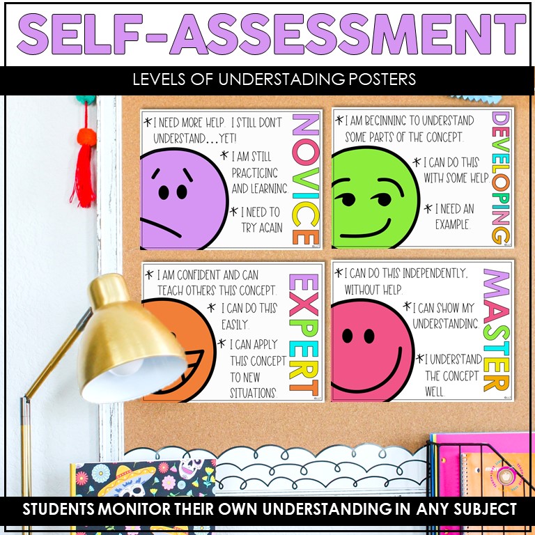 Levels of Understanding | Self-Assessment Posters | Brights | Made By ...