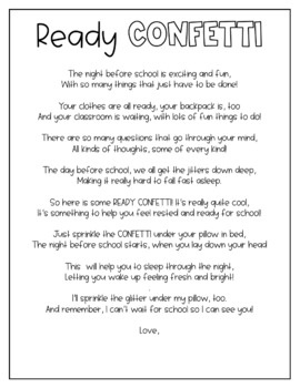 Ready Confetti & Jitter Glitter Back to School Gift - Made By Teachers