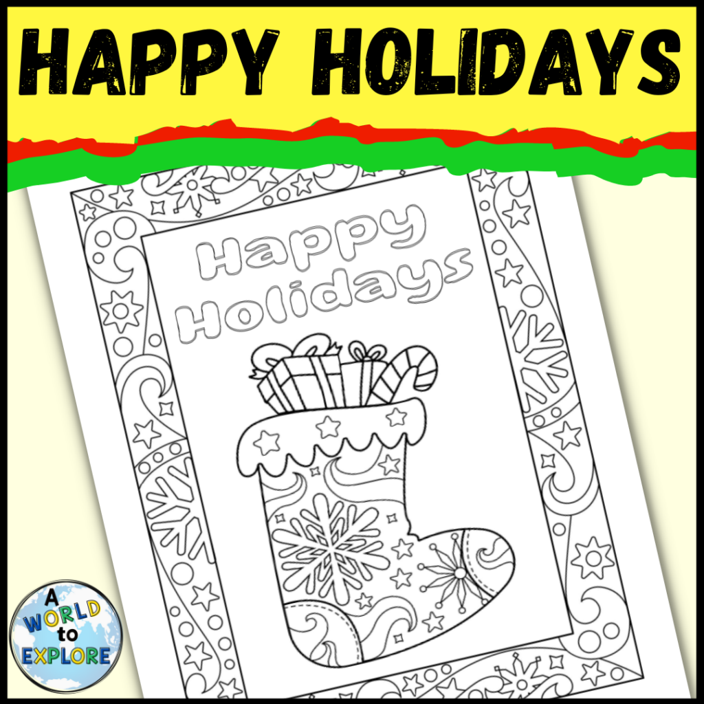 Christmas Mindfulness Coloring Activity with Zentangles | Made By Teachers