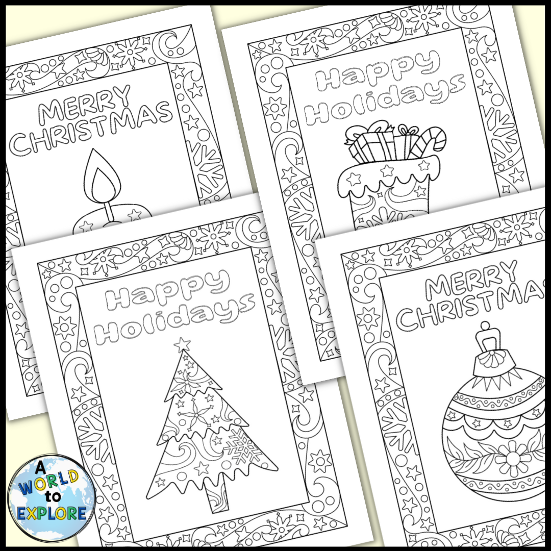 Christmas Mindfulness Coloring Activity with Zentangles | Made By Teachers