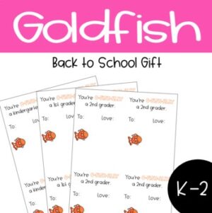 Goldfish Back to School Gift | Made By Teachers