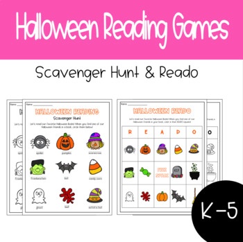 Halloween Reading Game: Scavenger Hunt & READO | Made By Teachers