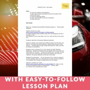 Elon Musk - Reading Worksheet, Activities & Full Lesson Plan | Made By ...