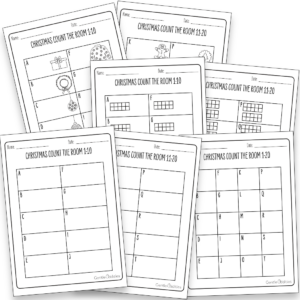 Christmas Math Activity Count The Room Counting Cards 1-20 - Made By ...