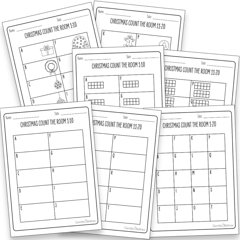 Christmas Math Activity Count The Room Counting Cards 1-20 - Made By ...
