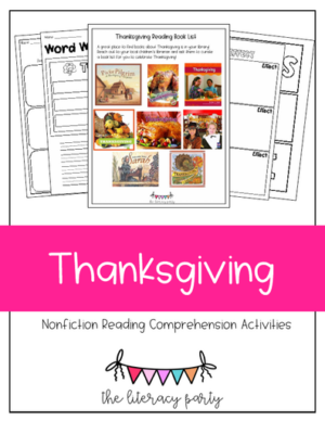 Thanksgiving: Nonfiction Reading Comprehension Activities | Made By ...