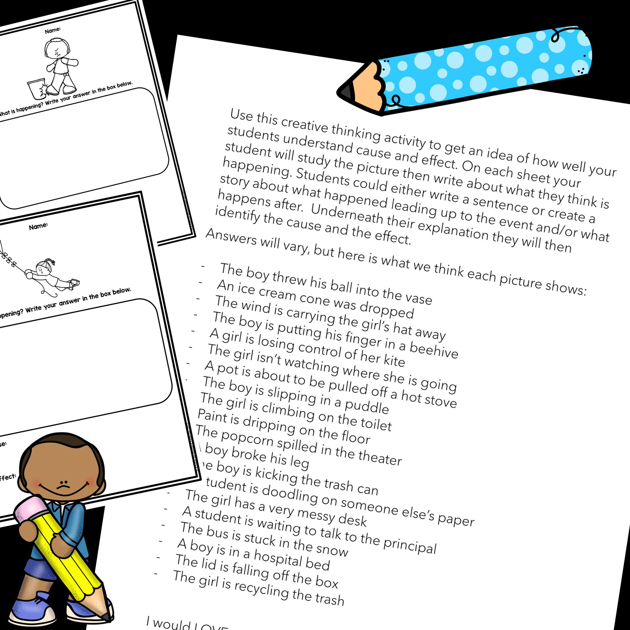 Cause and Effect Creative Writing | Made By Teachers