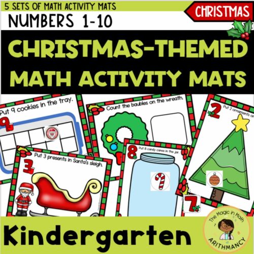 CHRISTMAS COUNTING MATS 1-10 FOR NUMBER SENSE | MATH ACTIVITIES FOR ...