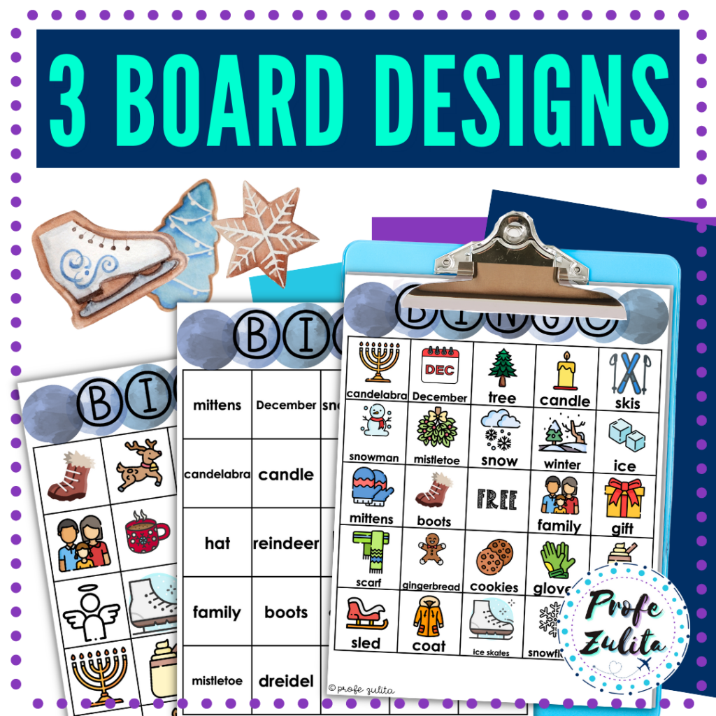 Winter BINGO Game Activity - ESL / Elementary | Made By Teachers